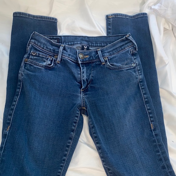True Religion | Jeans | True Religion Cora Mid Rise Straight 24 | Poshmark